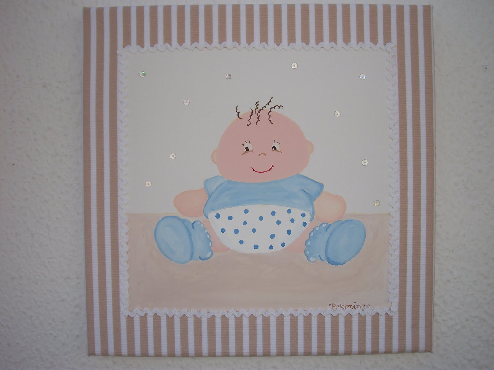 Decoración Infantil Pekerines: CUADROS BEBES
