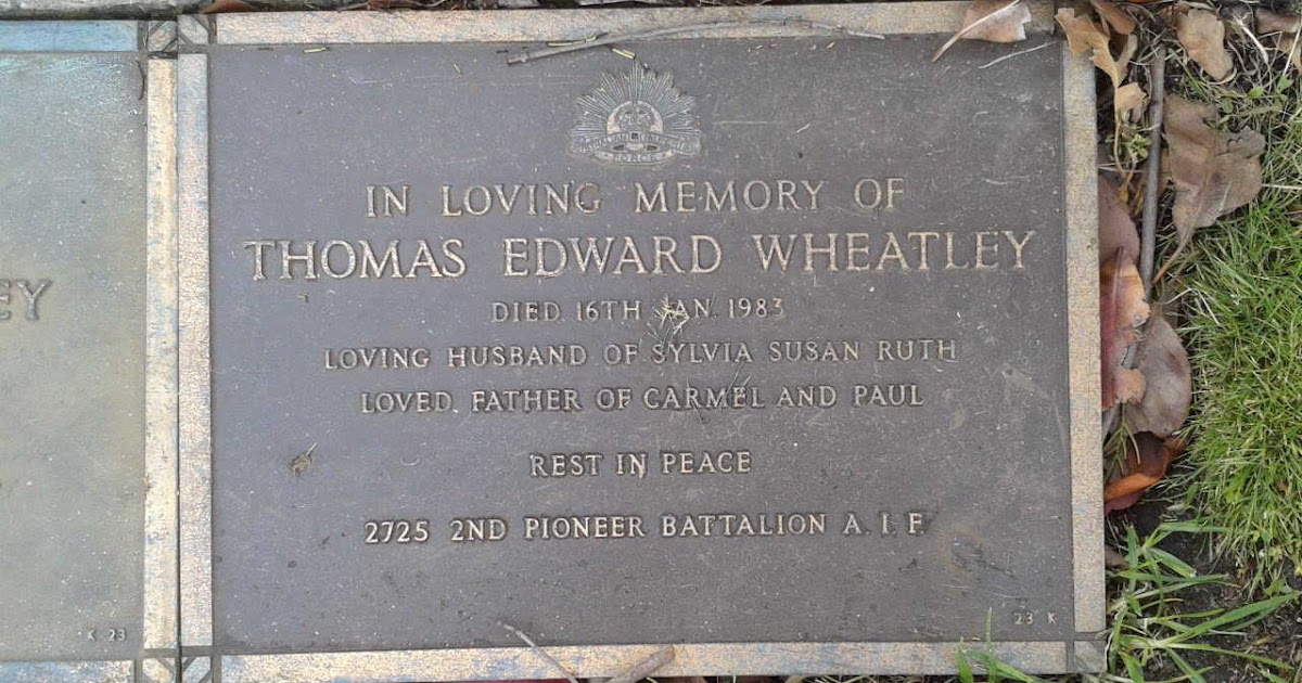 Lost Medals Australia: Thomas Wheatley