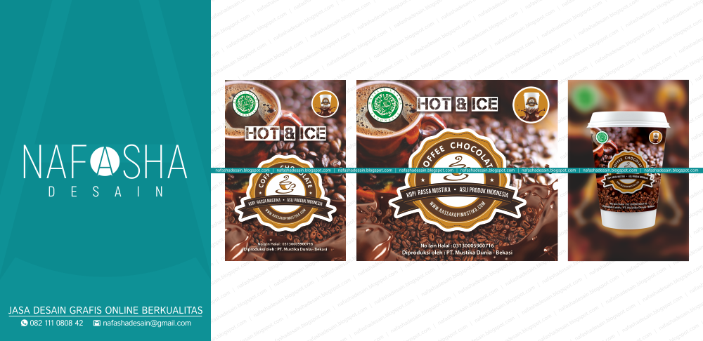 Contoh Desain Spanduk Banner Coffee Hot Ice - Desain Grafis Online