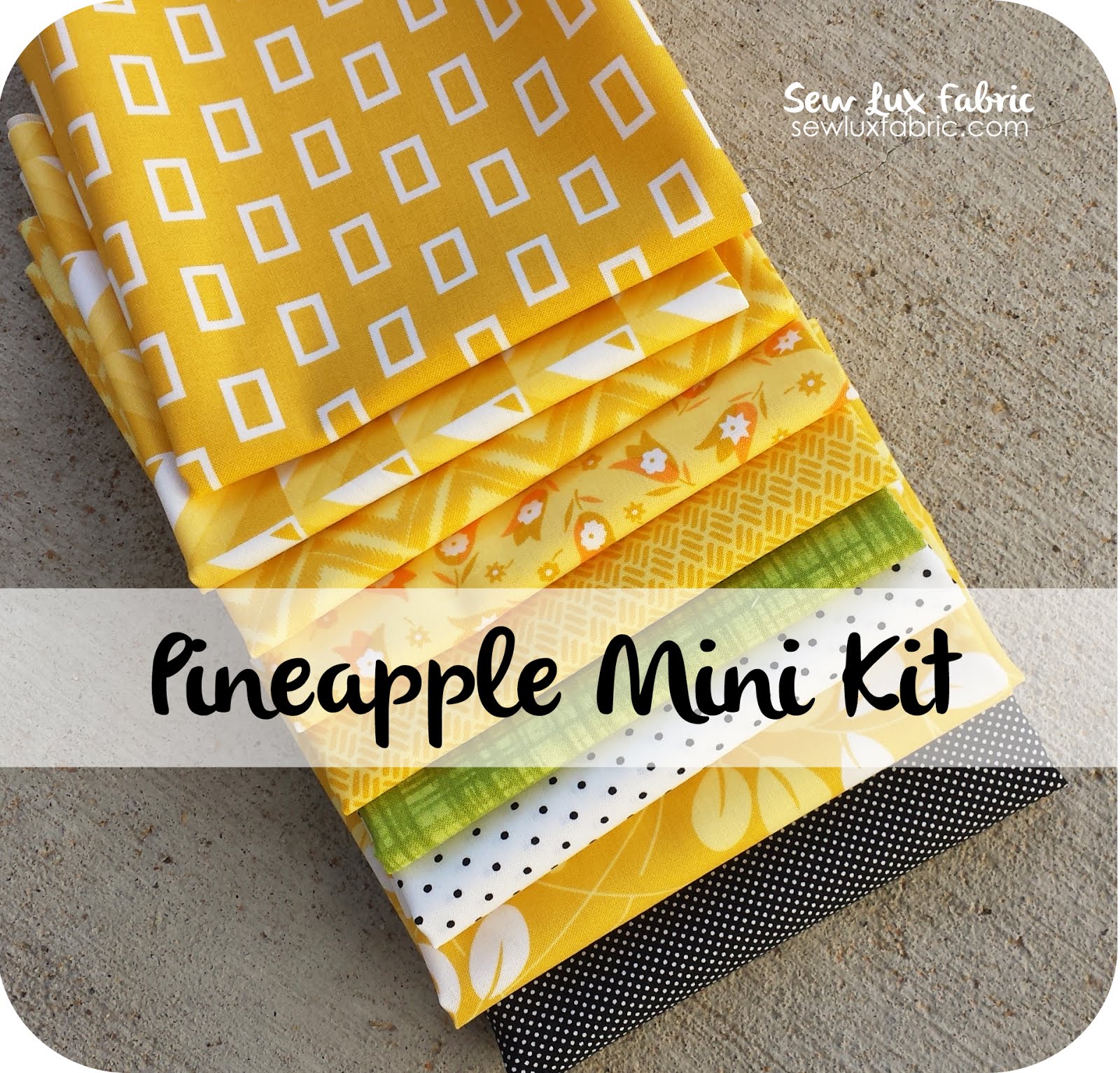 Sew Lux Fabric : Blog: Pineapple Mini Quilt