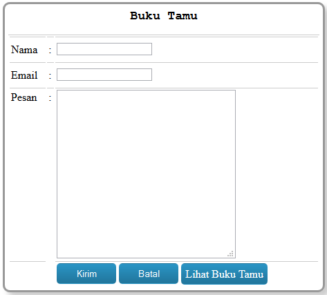 Membuat buku tamu sederhana dengan HTML, PHP, CSS, dan JavaScript ...