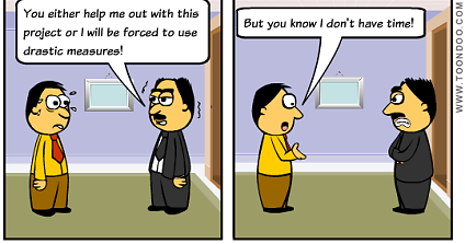 Engineering Coercion - Cartoon Thursday - An Engineer's Aspect