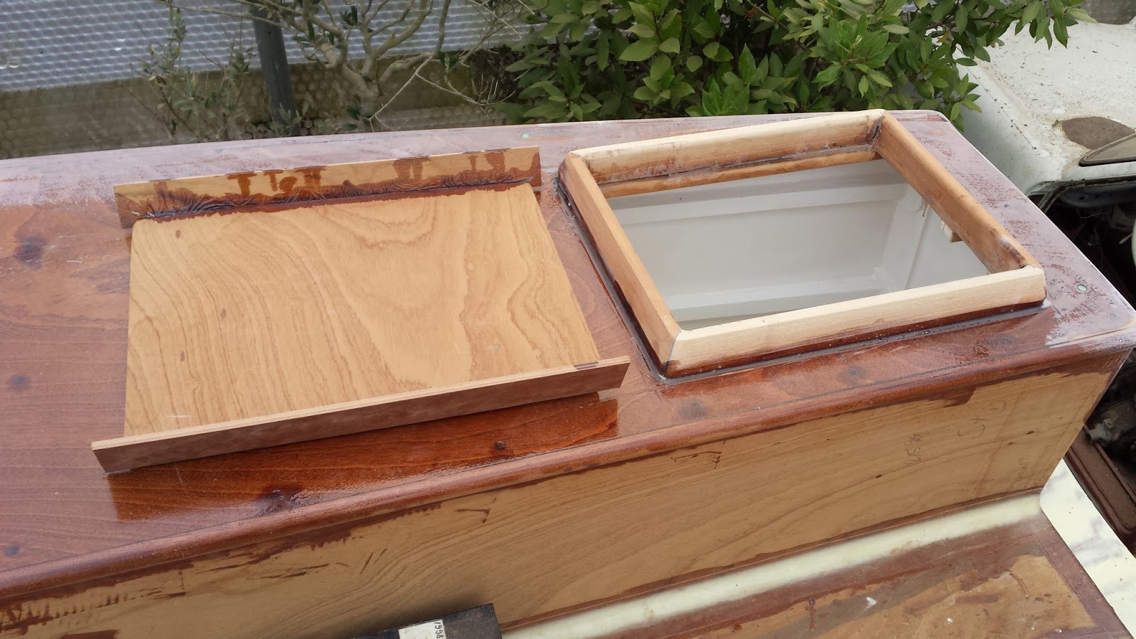 Plywood Boat Building Blog: Making Hatch Covers for the Aft Stowage