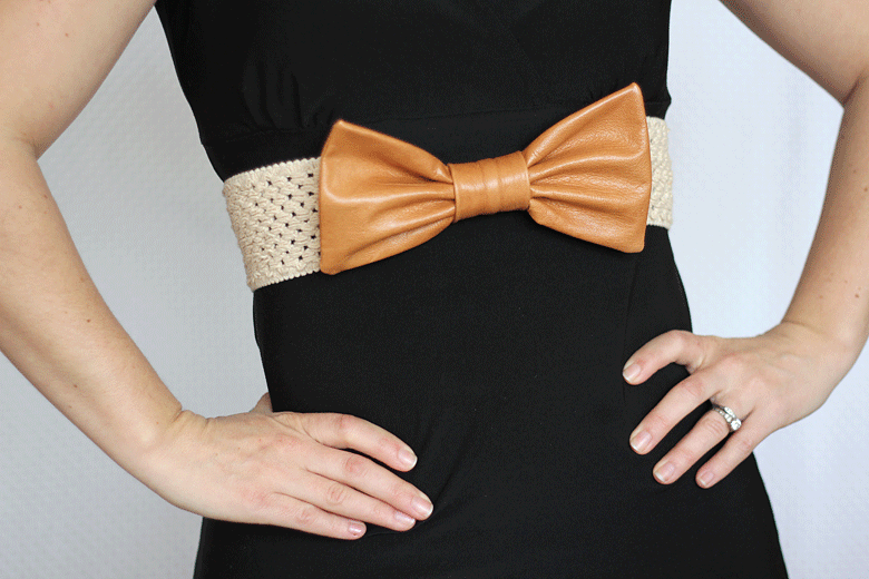 The Leather Bow Belt - girl. Inspired.