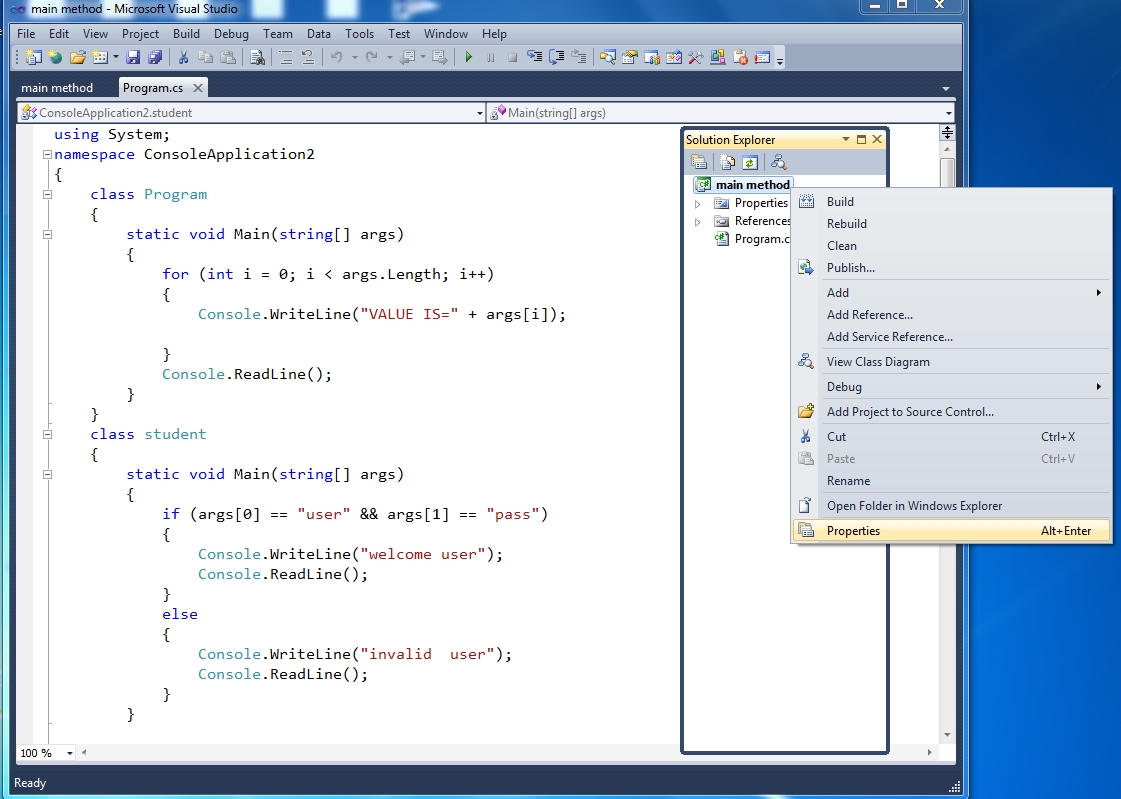 How to Use Multiple Main Method In C# Program | MY.NET Tutorials