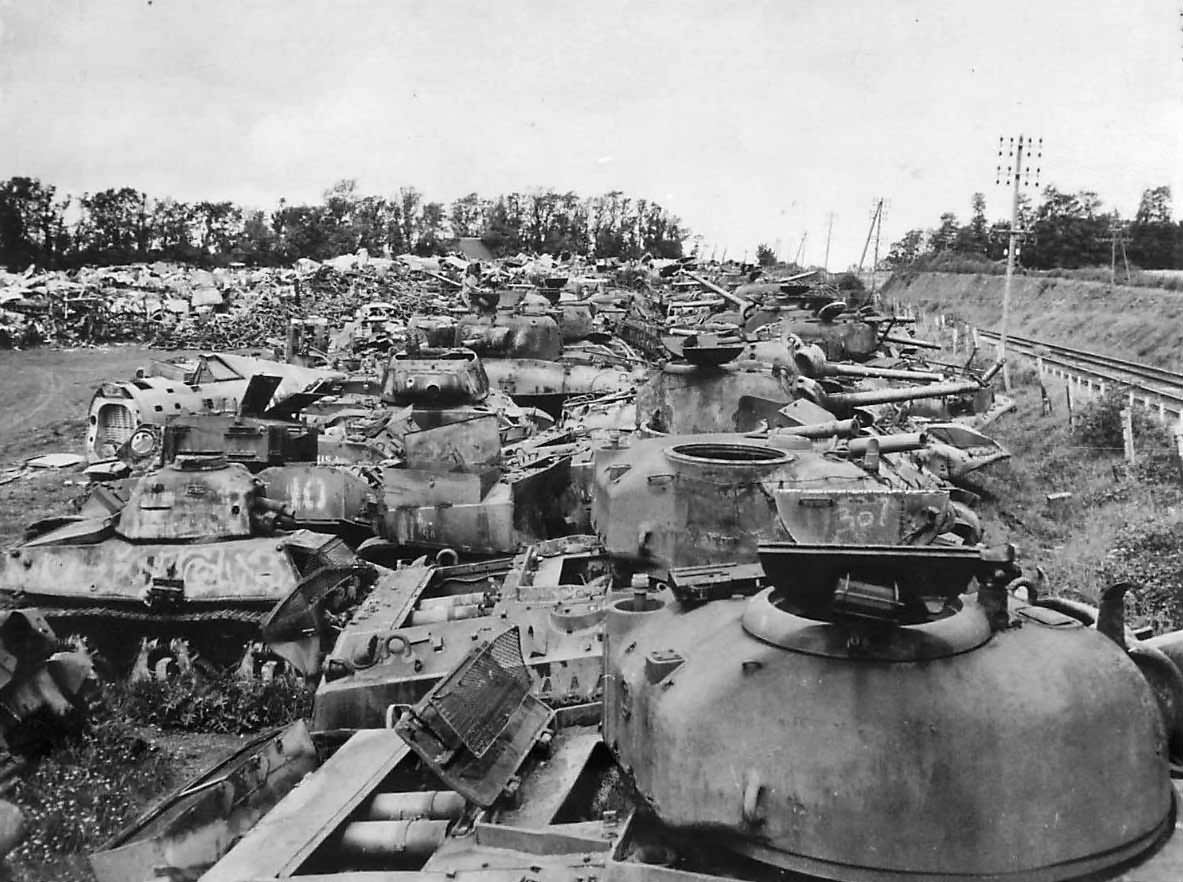 Just A Car Guy: Tank junkyards near Normandy