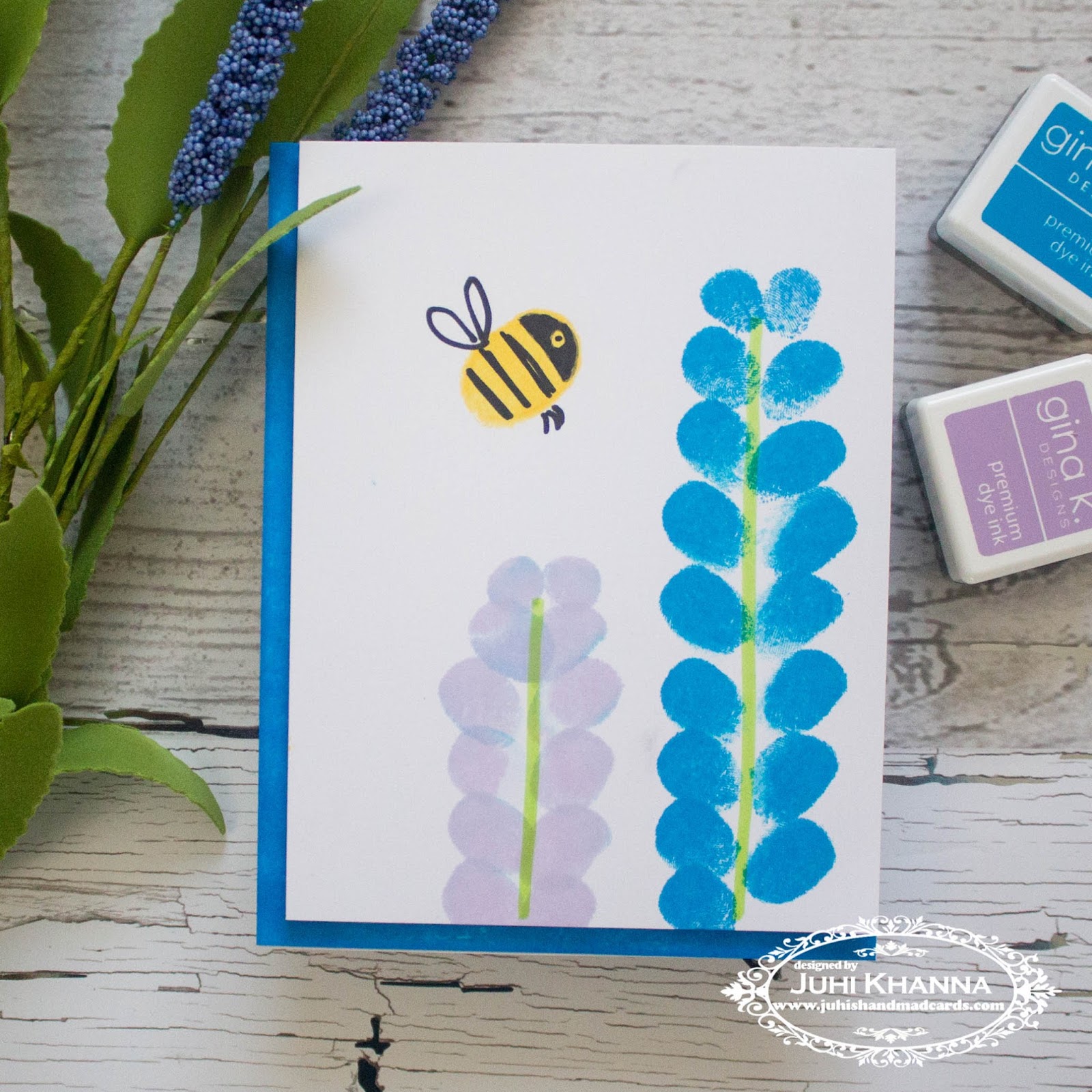 Juhi's Handmade Cards: DIY Easy Thumbprint Cards
