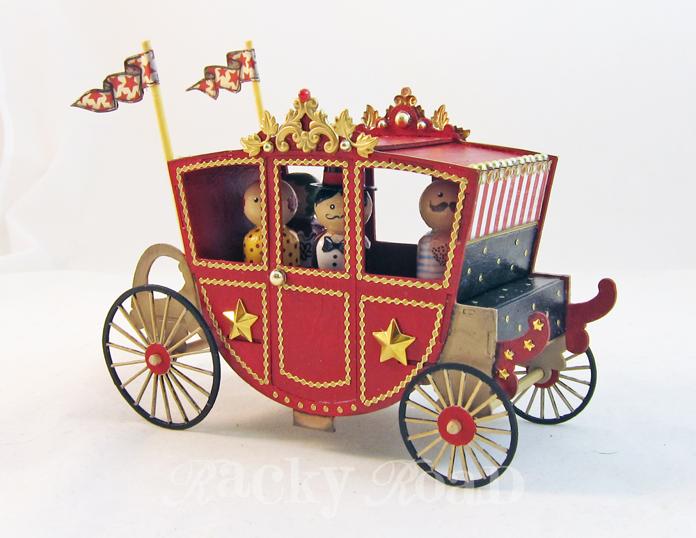 junk&stuff: Big Red Circus Wagon, with Lion Cage tutorial