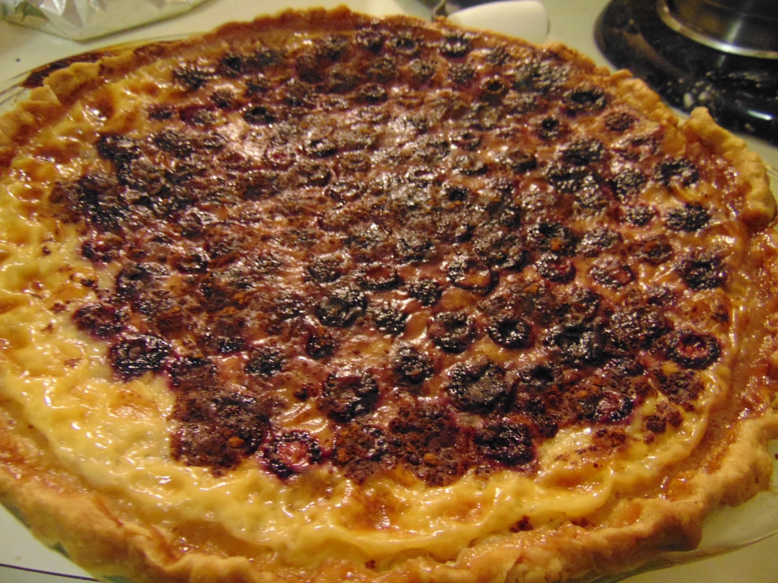 Recipes for Judys' Foodies: Black Raspberry Custard Pie