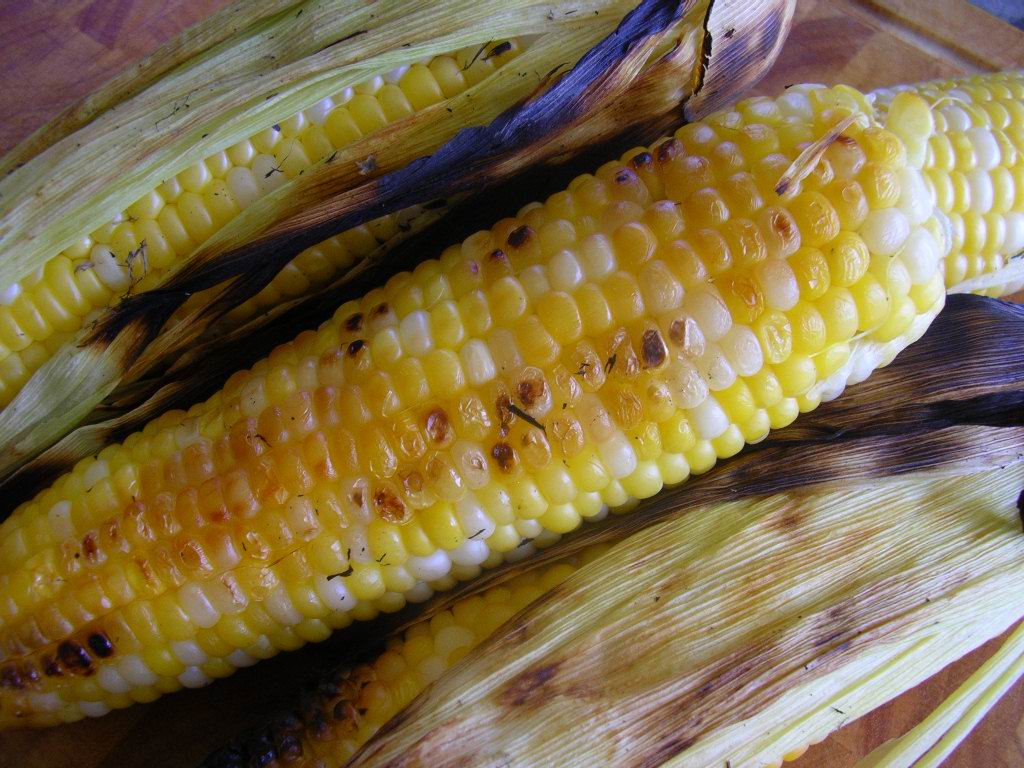 Sprigs of Rosemary: Indian Summer Roasted Corn and Pepper Salad