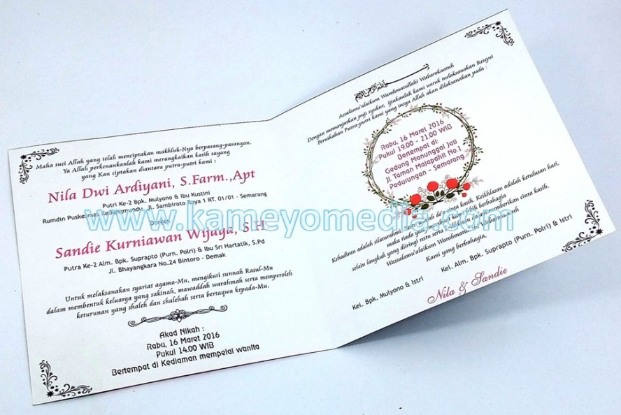 Undangan Mewah Harga Ramah: Undangan Nikah Softcover,Desain Simpel ...