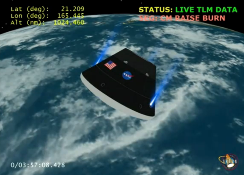 Suburban spaceman: NASA Orion Heat Shield glows red as Spacecraft re ...