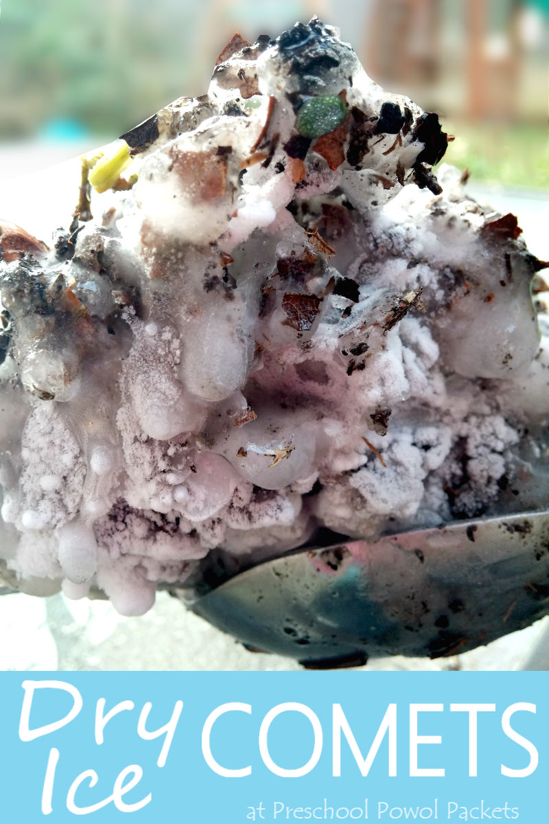 Comet Model - a Space Themed Dry Ice Science Experiment | Preschool ...