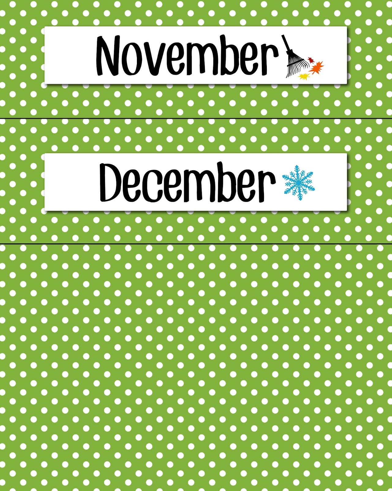 Magic & Markers: Calendar Headers