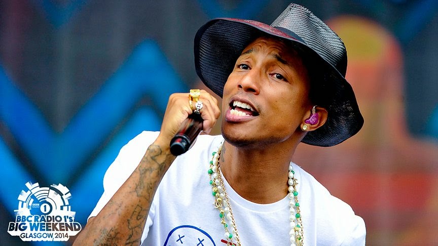 Pharrell agita o Festival ‘Big Weekend’ da BBC Radio 1 em Glasgow ...