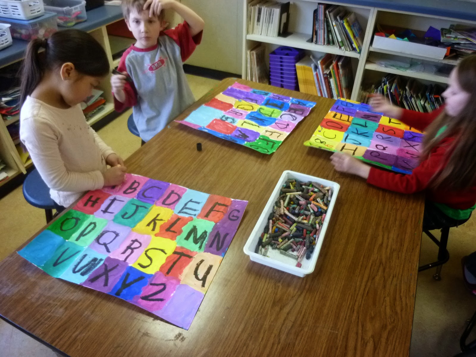 Mrs. Werner's Art Room: Kinder Alphabet Paintings