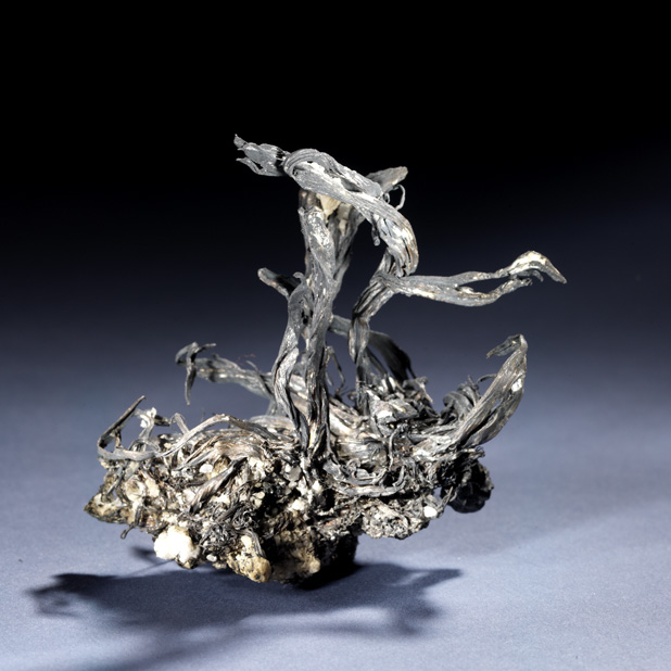 FineMineralBlog: The Silver Islet Mine, Big Silver Wires from Canada