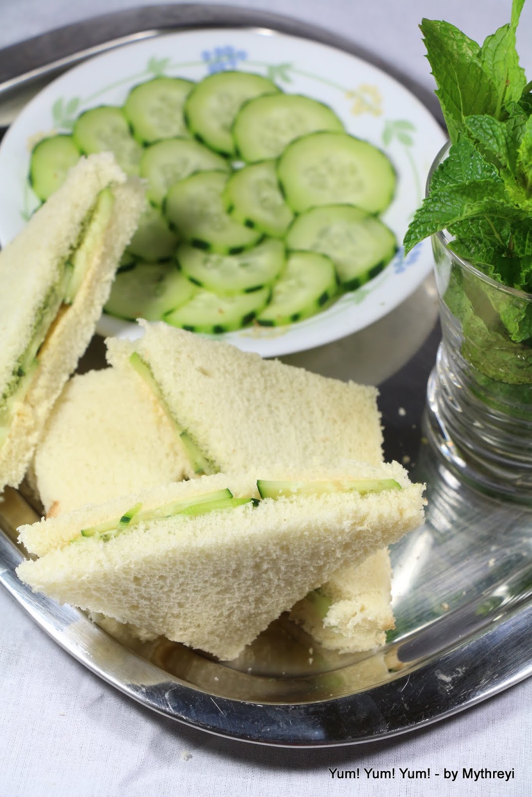 Yum! Yum! Yum!: Mint Cucumber Sandwiches