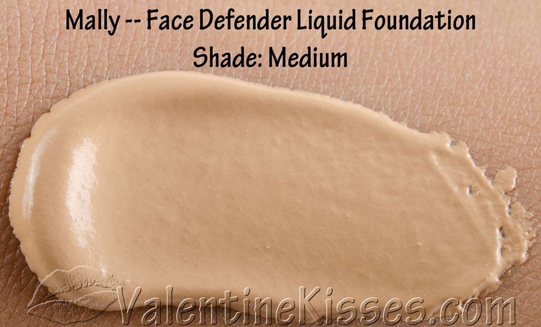 Valentine Kisses: Mally Face Defender Liquid Foundation in Medium ...