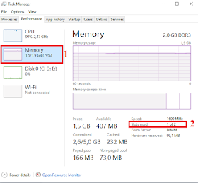 Cara mudah Melihat Jumlah Slot RAM lewat Task Manager tampa harus ...