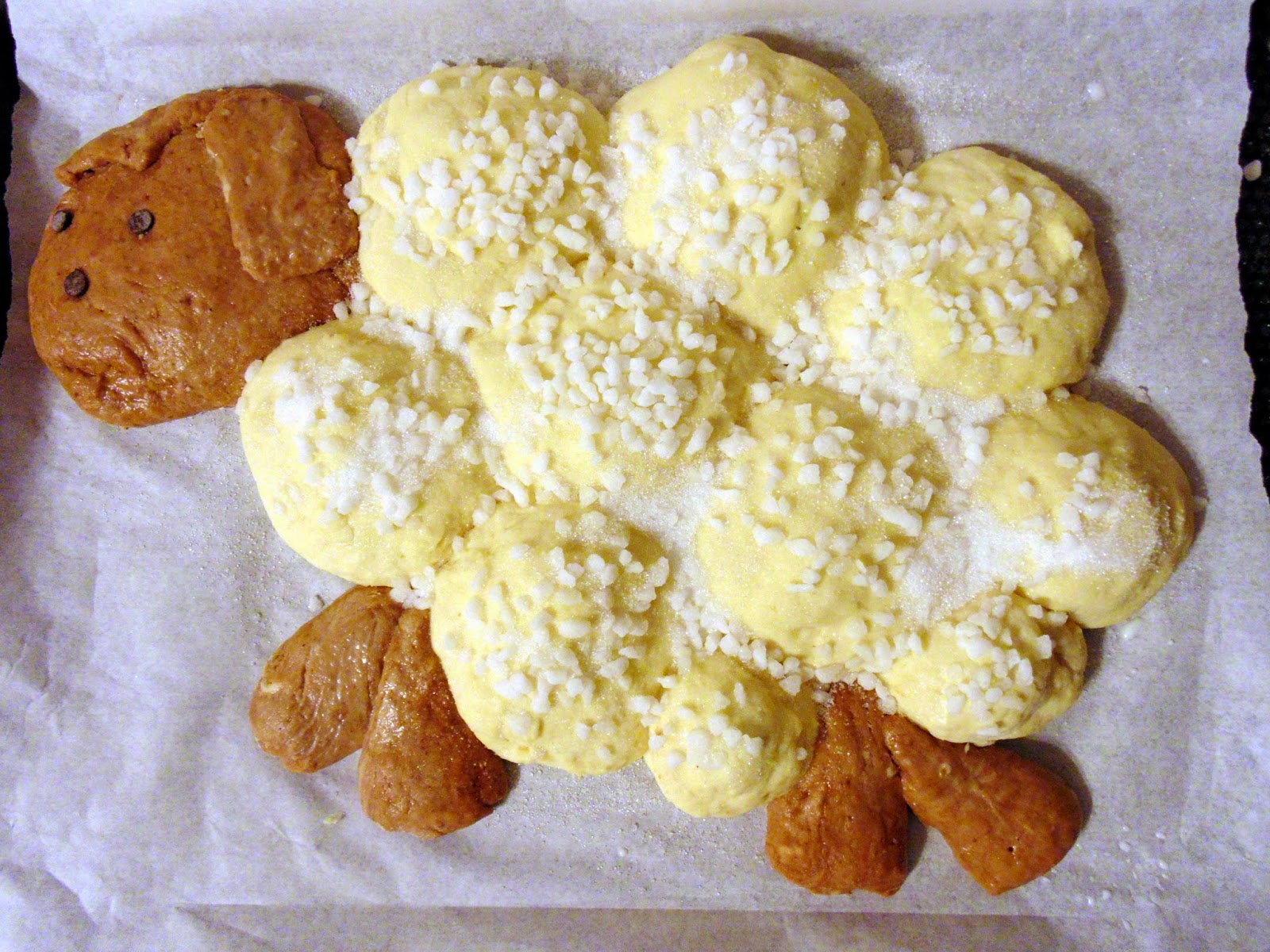 GATEAU GAGA - Love cakes: Mouton de Pâques brioché (sans oeuf)