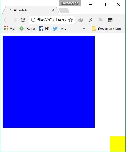 Cara Memposisikan Website Menjadi Absolute (Positioning CSS) - BACA CODING