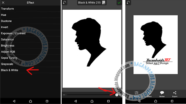 How to create Effects Silhouette - Photo Editor Pic