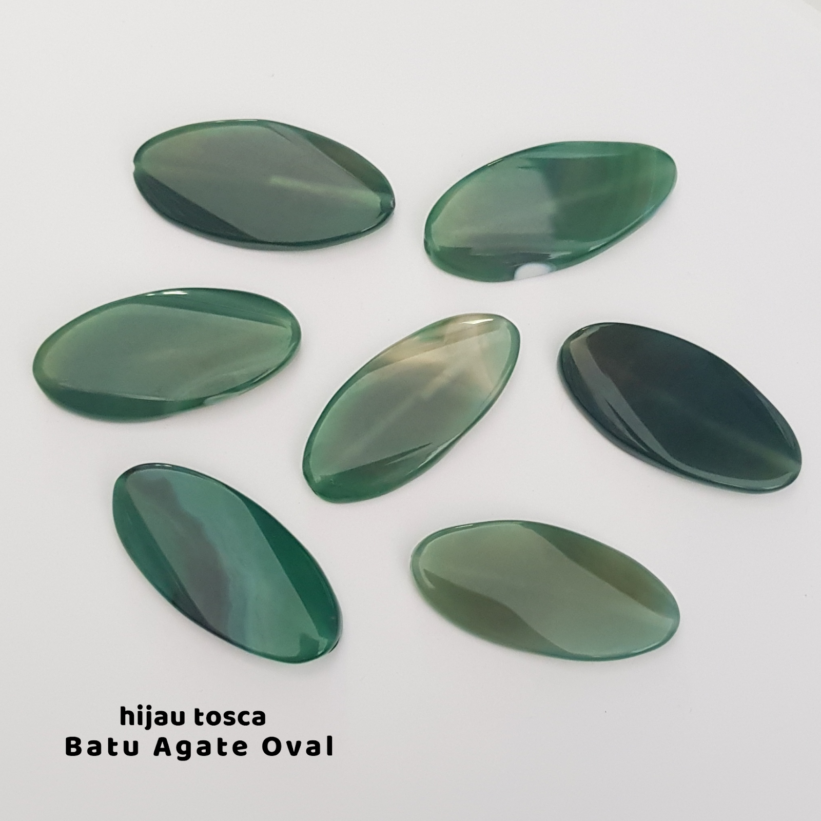 Batu Agate Oval - Toko Bahan Craft