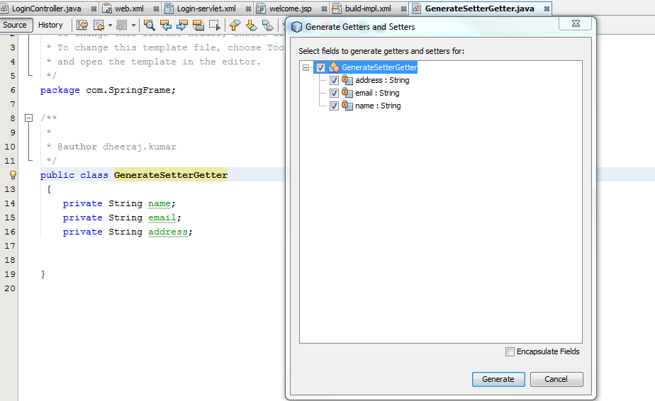 Plain Old Java Obect (POJO)