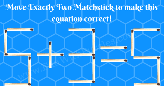 Picture Math Matchstick Brain Teasers for Teens