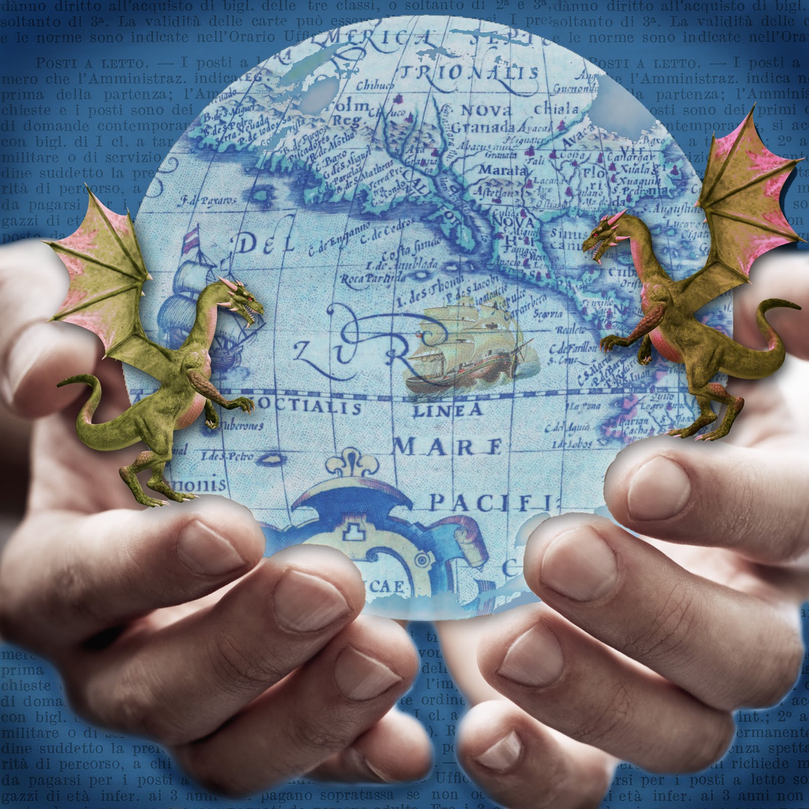 a little color every day: Collage Obsession: Maps