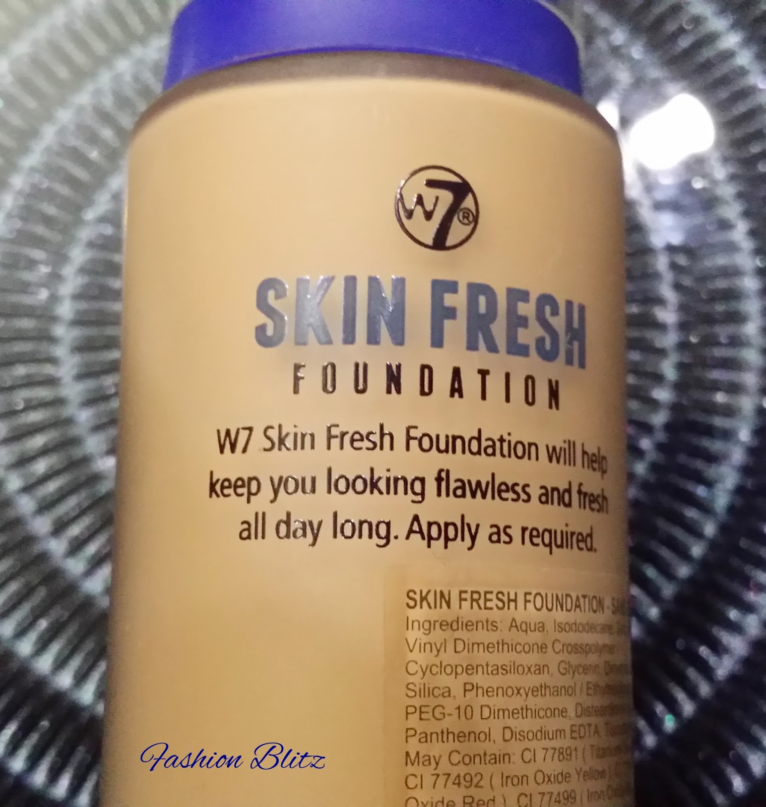 Fashion Blitz: Looking for a good foundation? Here it is "W7 Skin Fresh ...