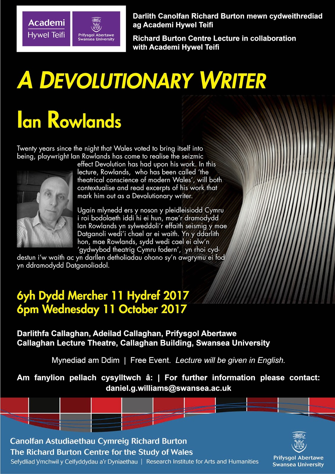 CREW Blog: A DEVOLUTIONARY WRITER: Ian Rowlands