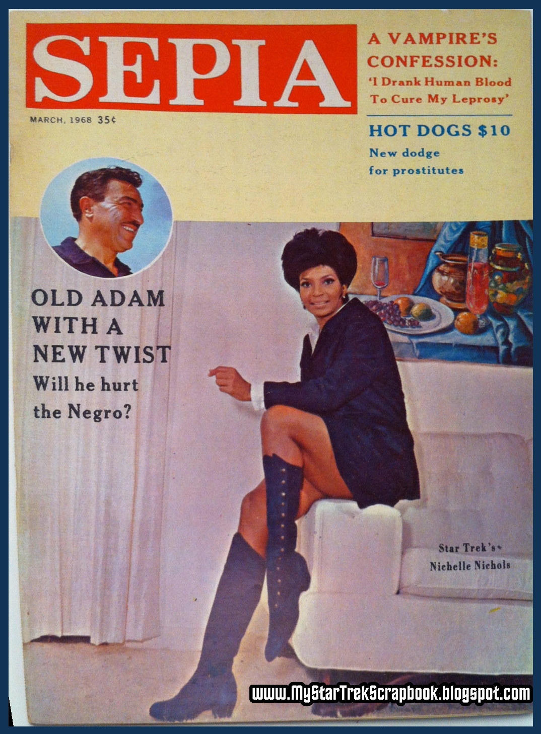 My Star Trek Scrapbook: Nichelle On Cover of 1968 Sepia Magazine
