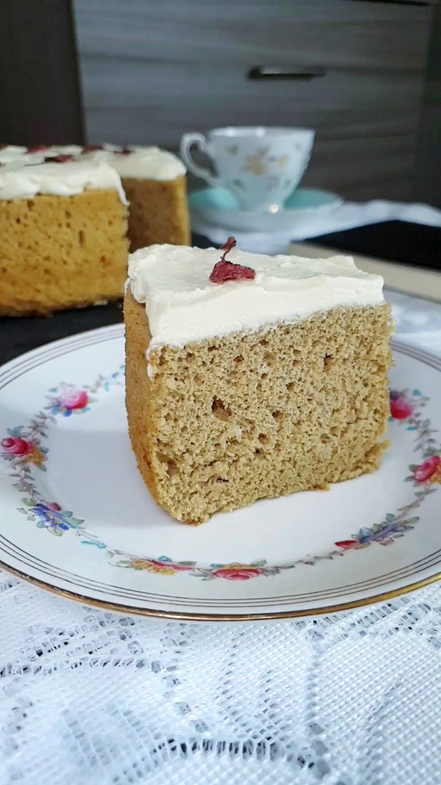 Sencha Sakura Chiffon Cake – Recipe