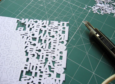 ABCDEFridays: Typography Paper craft