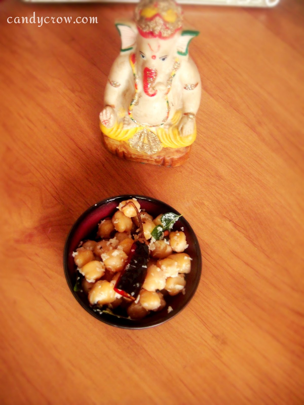 Channa Sundal Recipe | Chickpea Stir Fry - Candy Crow