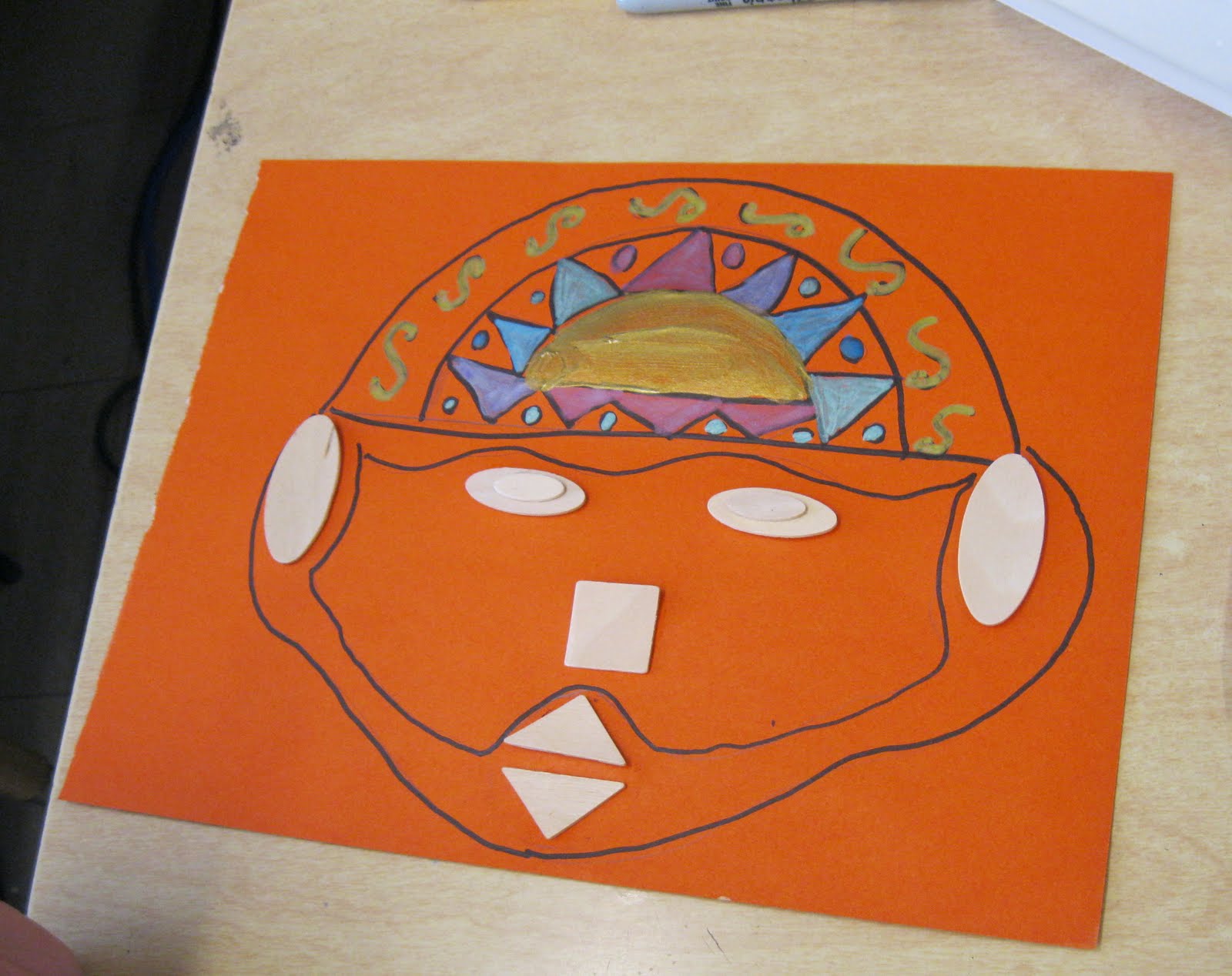 Color, collage, and much more: Incan Inti Masks