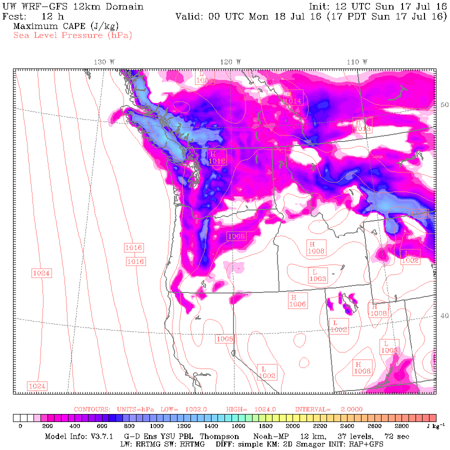 Cliff Mass Weather Blog: ThunderFest for the Cascades Today and Tomorrow