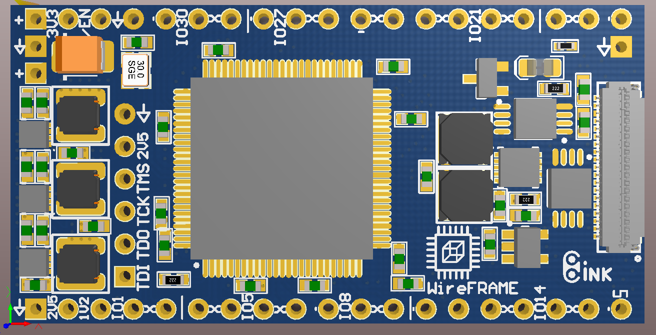 Embedded Engineering Wireframe Fpga Board Breadboardable Xilinx Xc3s250e Board