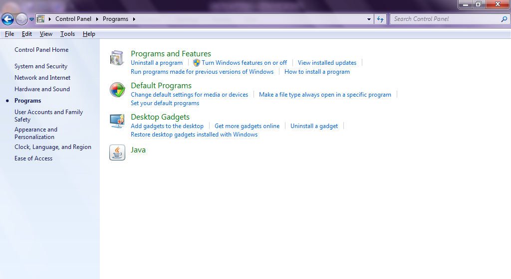 Ø Click on Java (32 - bit)- If OS is 64 bit