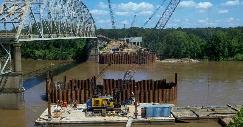 Industrial History: O.K. Allen 1936-2015 Bridge over Red River in ...