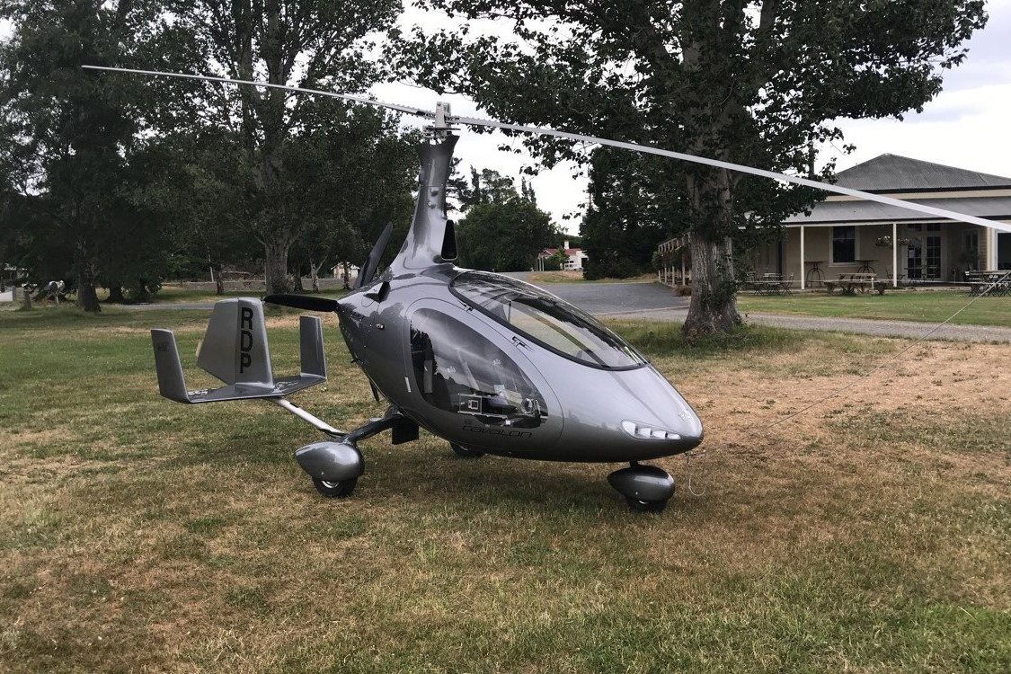 NZ Civil Aircraft: AutoGyro Cavalon ZK-RDP at Mandeville