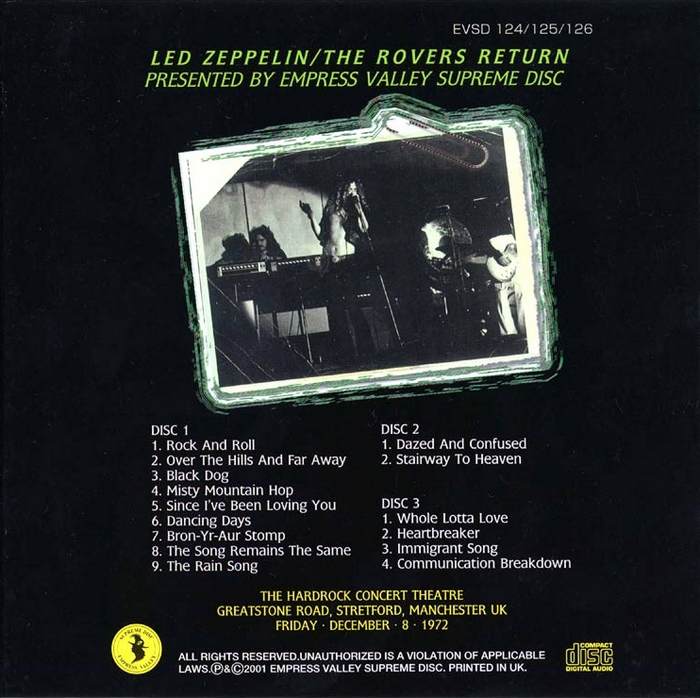 Rock Anthology: Led Zeppelin - The Rovers Return (1972-12-08) FLAC
