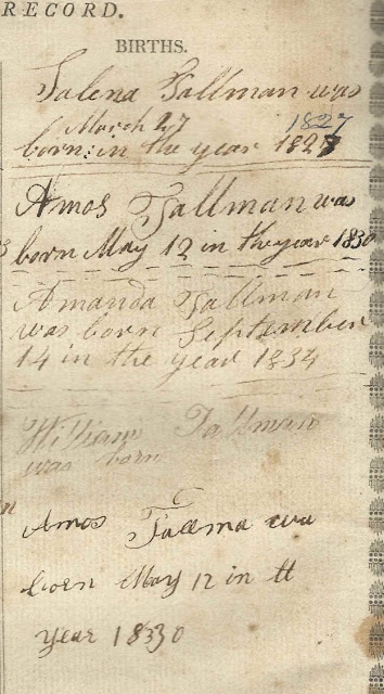 Heirlooms Reunited: Family Bible of Daniel and Hannah (Clayton) Tallman ...