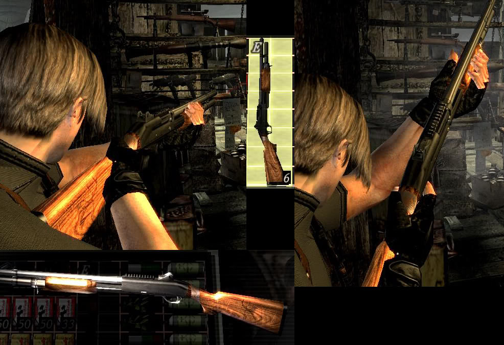 Weapon's on Resident Evil 4: Shotgun (Remington 870)
