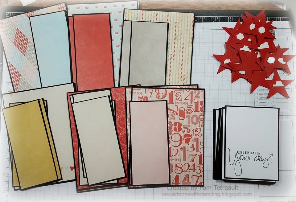 airbornewife's stamping spot: 24 cards from one Authentique 6 x 6 Paper ...