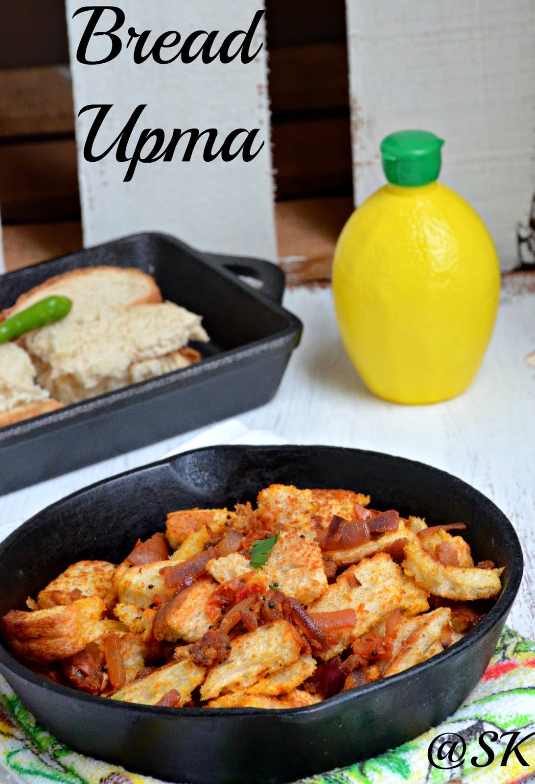 Savitha's Kitchen: Bread Upma - Instant Breakfast Series - Step by step