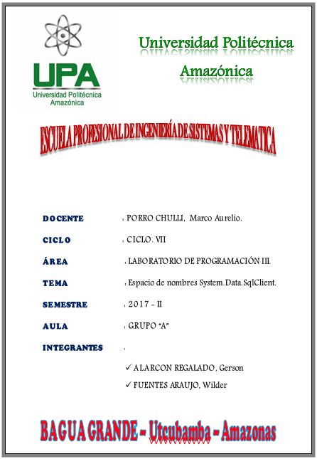 Laboratorio de Programación III: Espacio de nombres System.Data.SqlClient