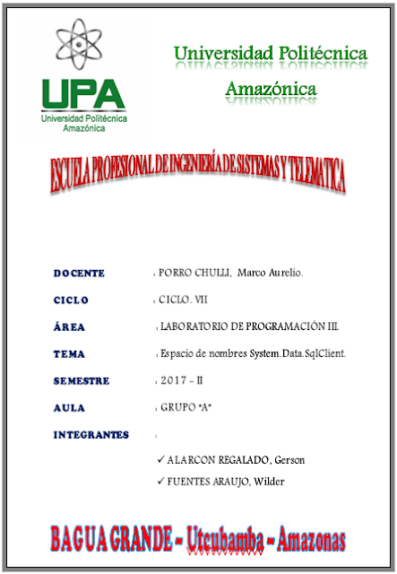 Laboratorio de Programación III: Espacio de nombres System.Data.SqlClient